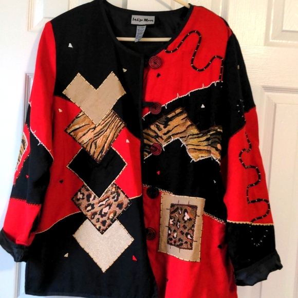 indigo moon | Jackets & Coats | Red Jacket | Poshmark